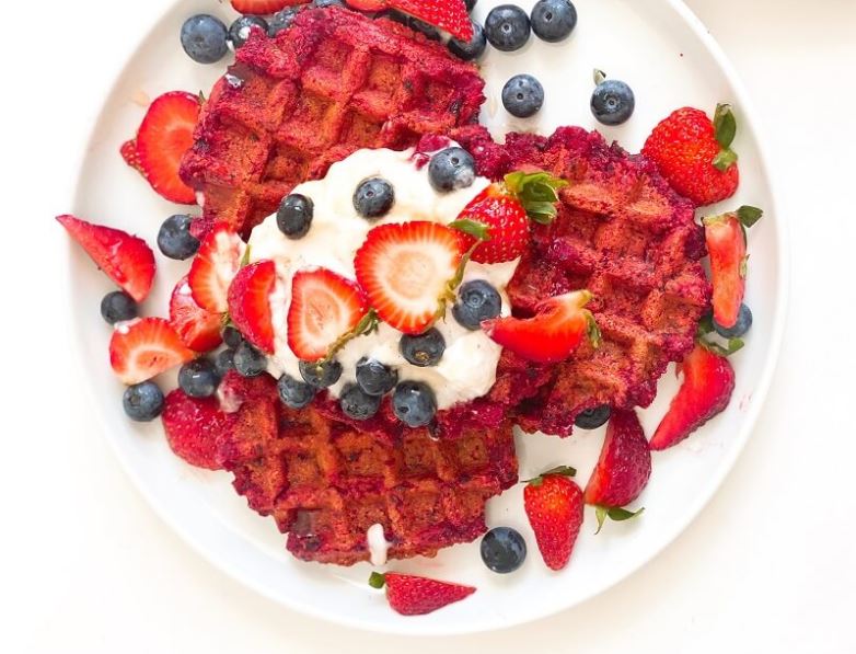 Pink Waffles – Happy Healthy You